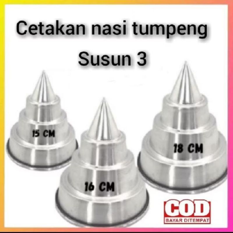 Jual Cetakan tumpeng susun cetakan tumpeng berbagai ukuran bahan ...