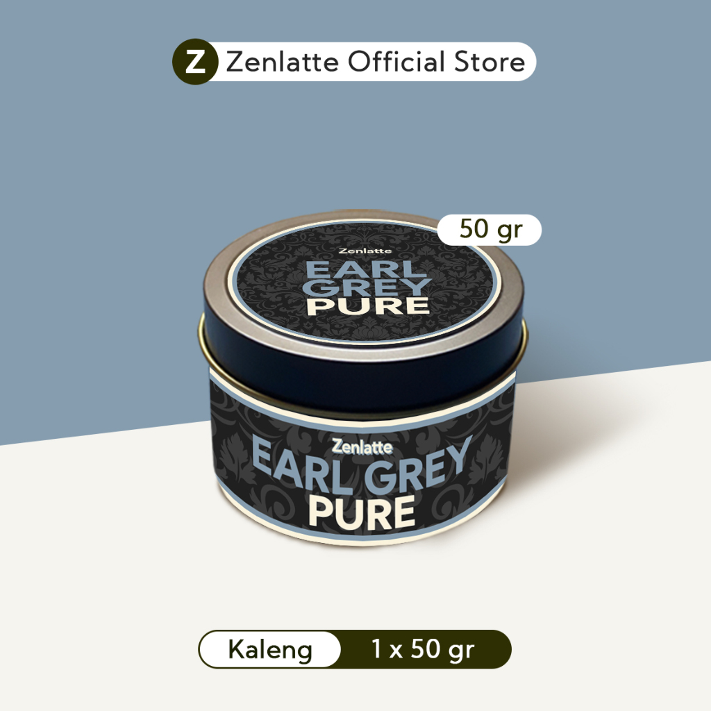 Jual Zenlatte Earl Grey Pure - Tin 50gr & Bag 500gr | Earl Grey Powder ...