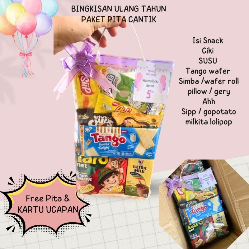 Jual HAMPERS ULANG TAHUN ANAK PAKET ULTAH ANAK SNACK ULTAH ANAK LENGKAP FREE PITA SOUVENIR ...