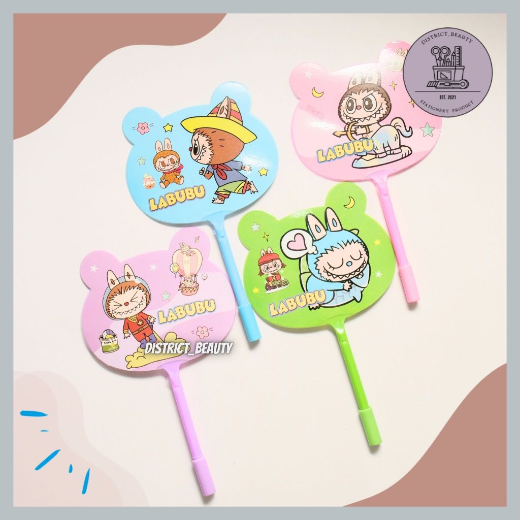 Jual PULPEN KIPAS LABUBU PEN KIPAS LABUBU PULPEN LUCU UNIK KARAKTER ...