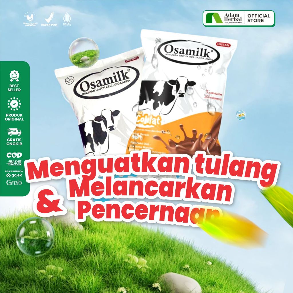 Jual Susu Sapi Osamilk Penambah Nafsu Makan Dan Penggemuk Badan I 300gr ...