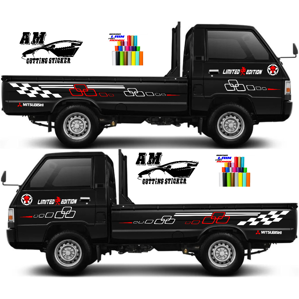 Jual Stiker mobil pickup L300 sticker body samping mobil pickup ...