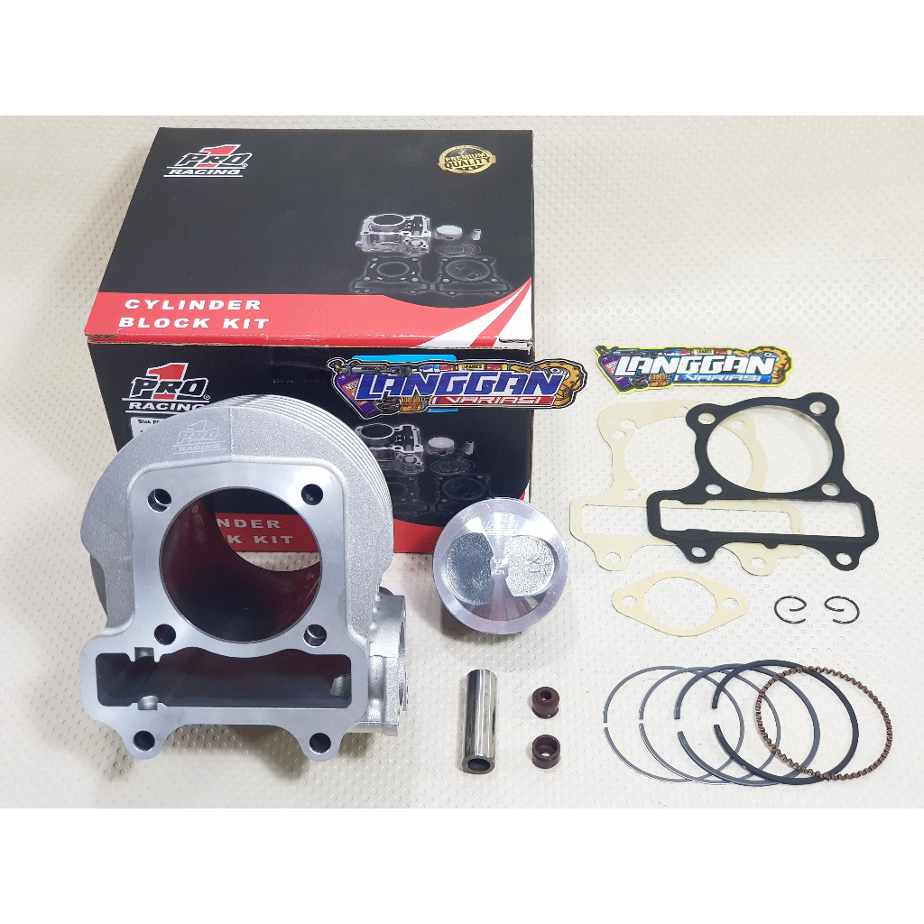 Jual Cylinder Block Kit Blok Set Piston Seher Pro1 Beat Scoopy Fi eSP Starter Halus K44 54.5mm ...