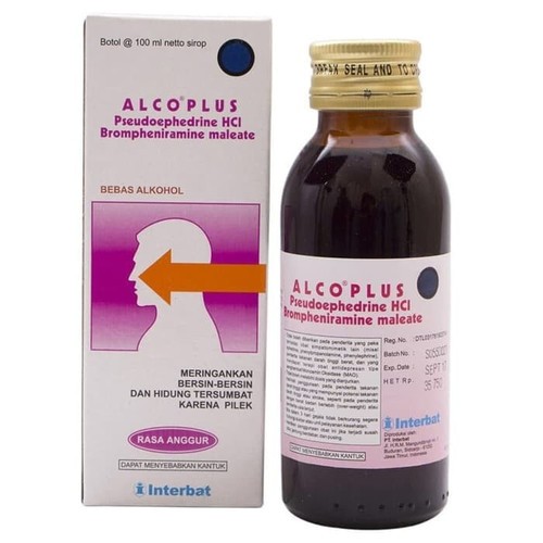 Jual Alco Plus Sirup untuk Mengatasi Pilek 100 ml Alco Plus DMP Sirup ...