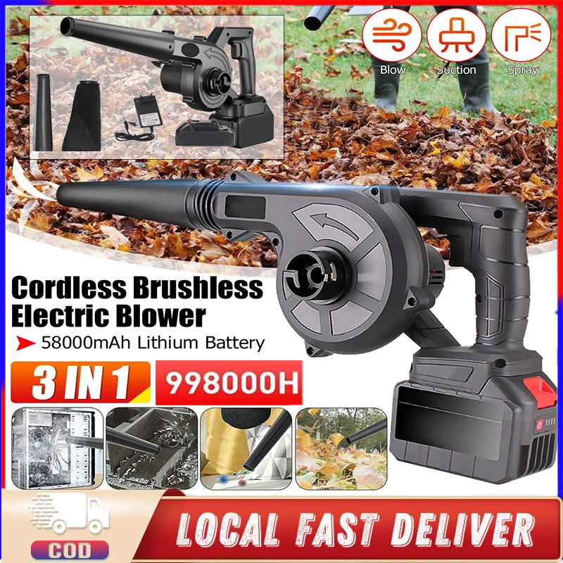 Jual Mesin Blower Baterai 998VF 3 In 1 meniup Tools Aspirator Blower ...