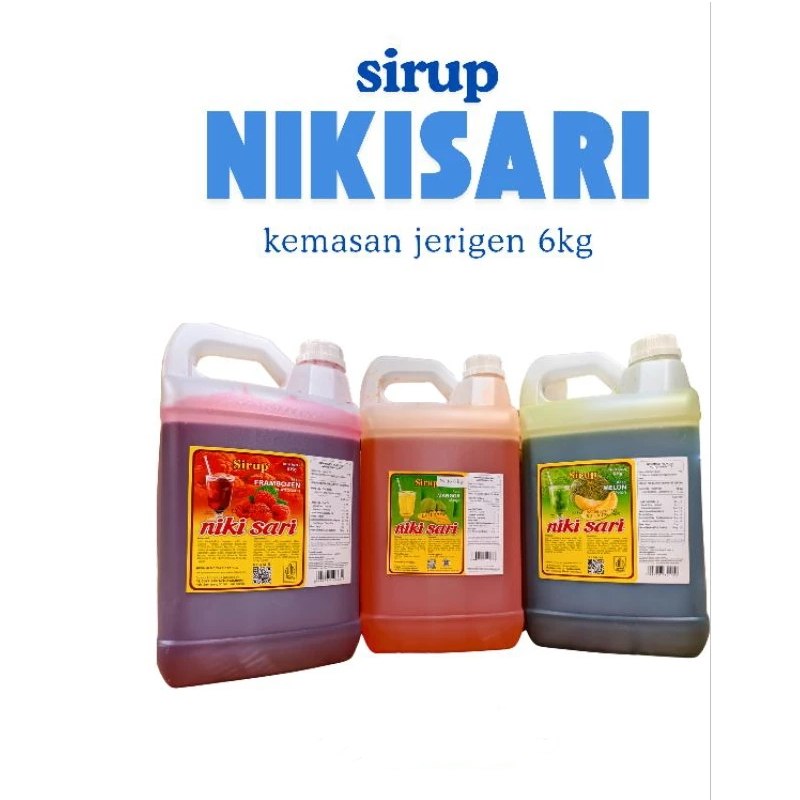 Jual Nikisari sirup kemasan jerigen 6 kg | Shopee Indonesia