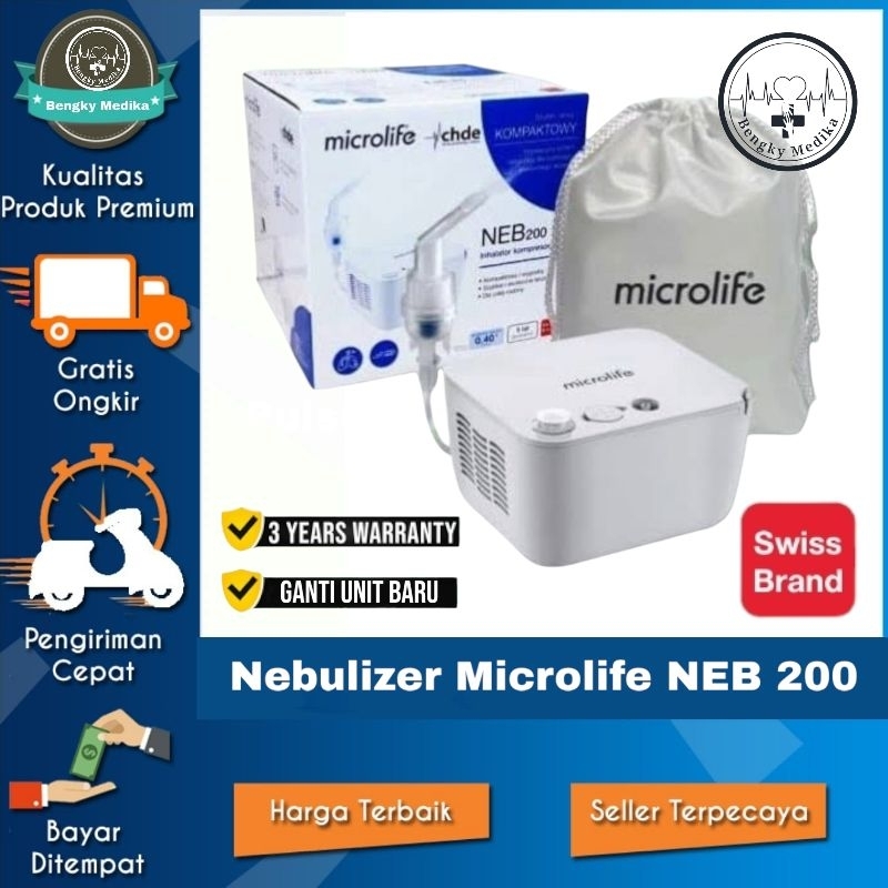 Jual Nebuliizer Microlife NEB 200 Alat Uap Alat Ashma Nebulizer ...