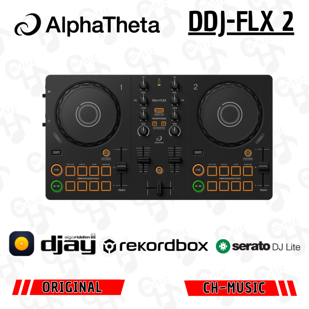 Jual AlphaTheta DDJ-FLX2 2-deck DJ Controller with Multi-app and ...