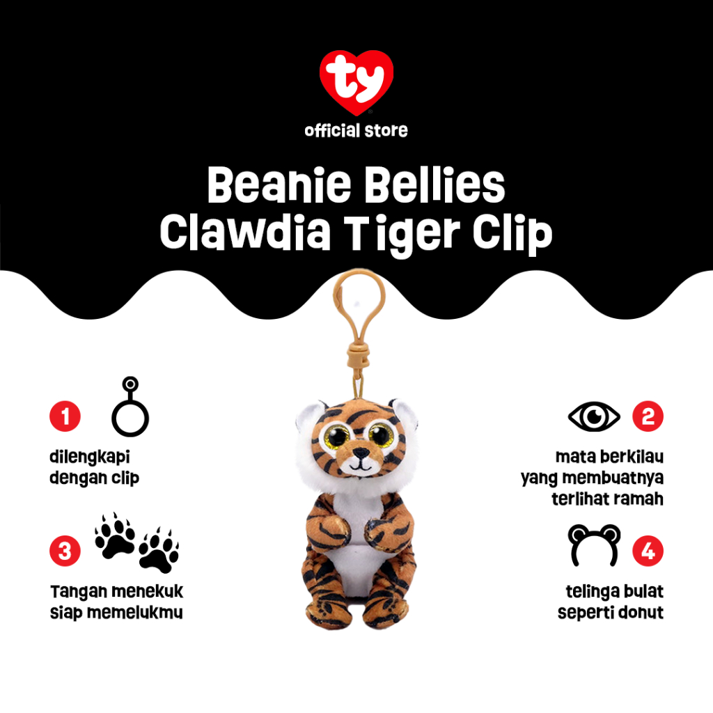 Jual TY Beanie Bellies Animals Keychain - Gantungan Kunci Boneka Bentuk ...