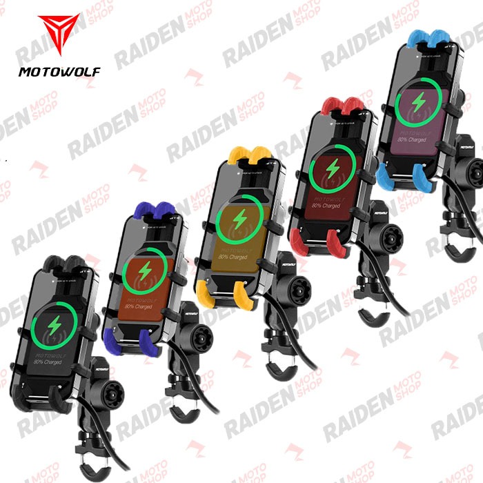 Jual Motowolf Phone Holder Motor Stabilizer Braket GoPro USB Wireless ...