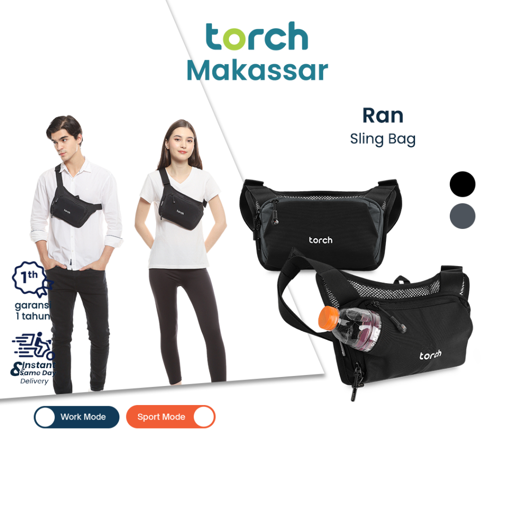 Jual TORCH Ran Sling Bag Tas Lari Tas Selempang Olahraga Aktivitas ...