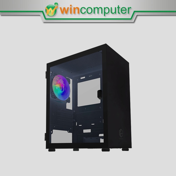 Jual Casing PC Cube Gaming Simpli City BLACK - Tempered Glass, ATX, 1x ...
