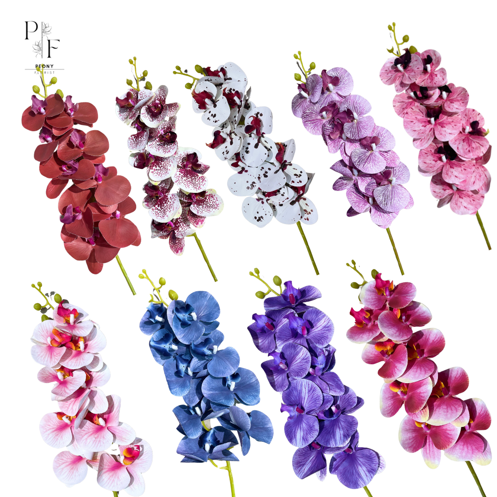 Jual Peony - 3D Orchid 100cm Bunga Anggrek Latex Premium Tebal Orchid ...
