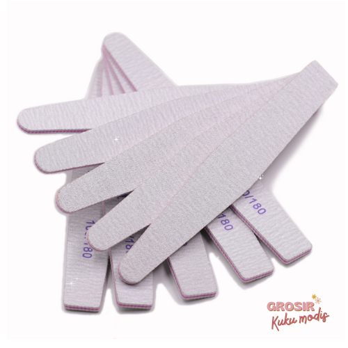 Jual Kikir Kuku Nail File 100/180 Nail Buffer Amplas Kuku Kasar Dan ...