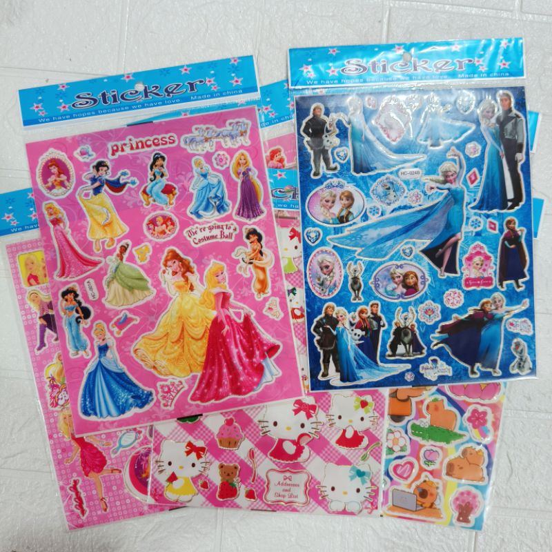Jual Stiker mainan anak / alat edukasi anak / stiker mainan aneka motif ...