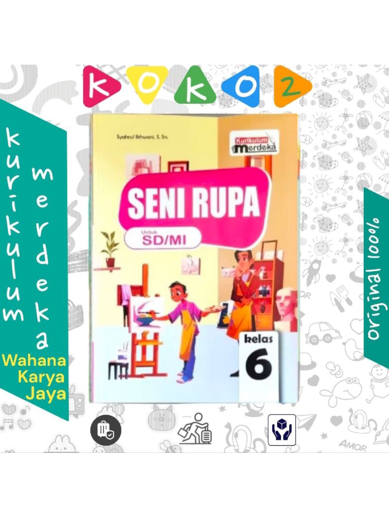 Jual BUKU PAKET SENI RUPA KELAS 6 SD KURIKULUM MERDEKA WAHANA KARYA JAYA | Shopee Indonesia