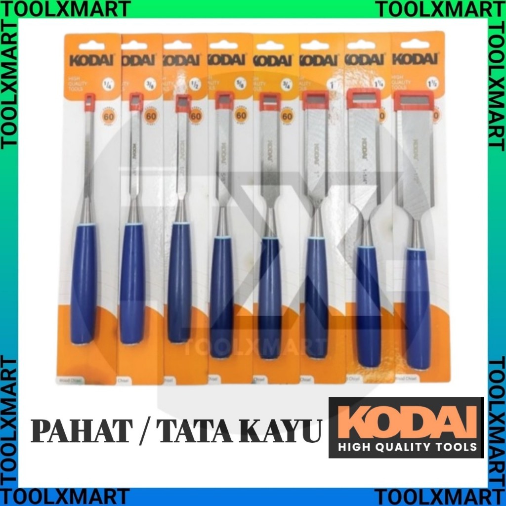 Jual Pahat Kayu Wood Chisel KODAI / Pahat Tata kayu Tajam Kodai 1/4 ...