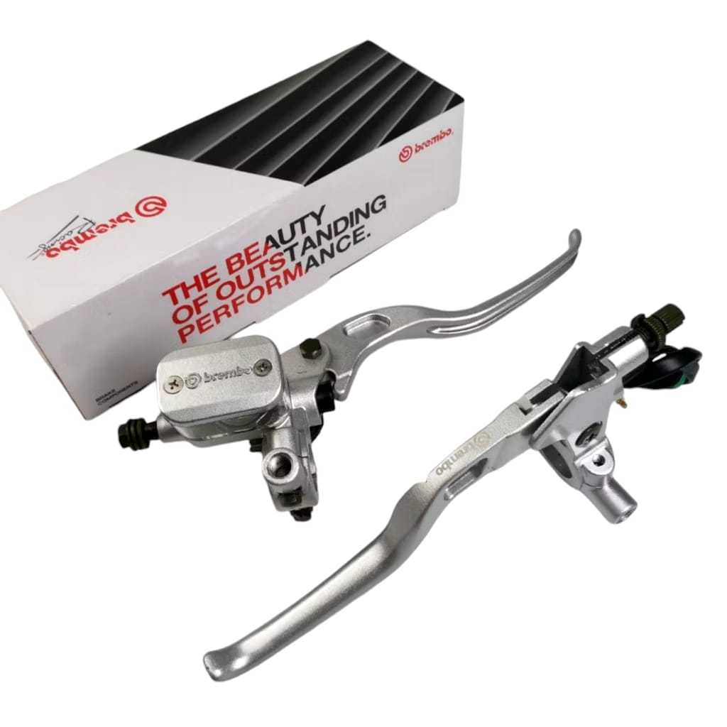 Jual MASTER REM MOTOR SET KANAN / KIRI FULL CROME UNIVERSAL | Shopee ...
