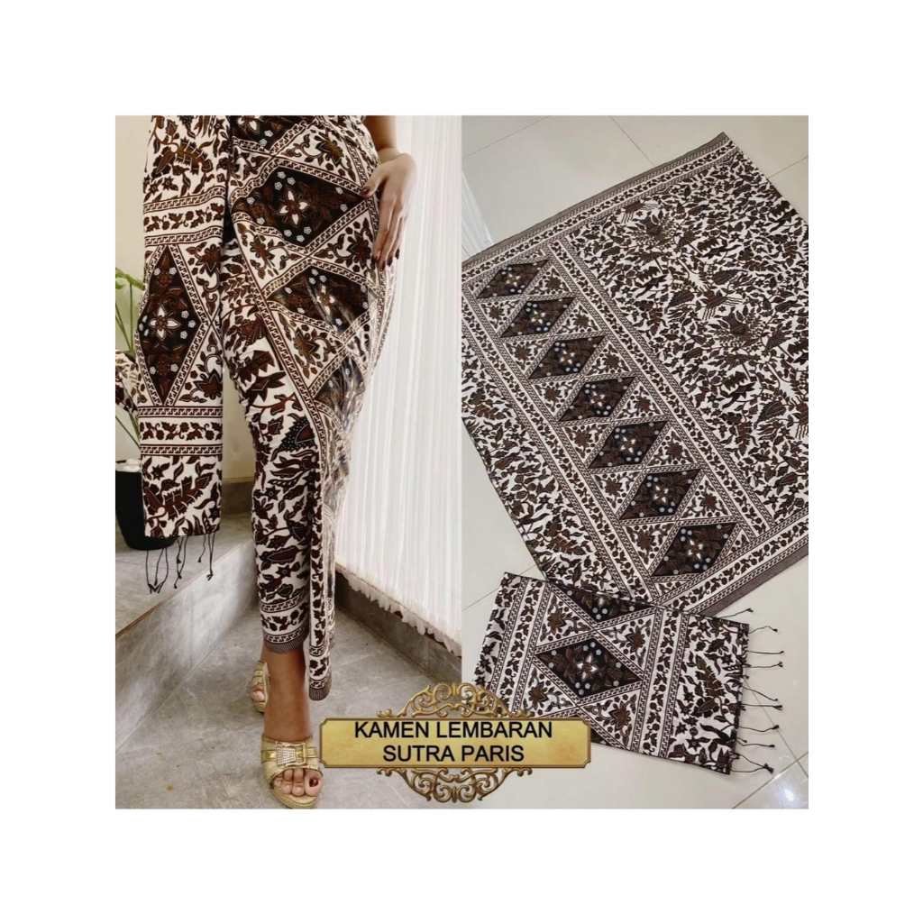 Jual Barruna - Lembaran Kain Kamen Bali Set Selendang Sutra Paris ATBM ...