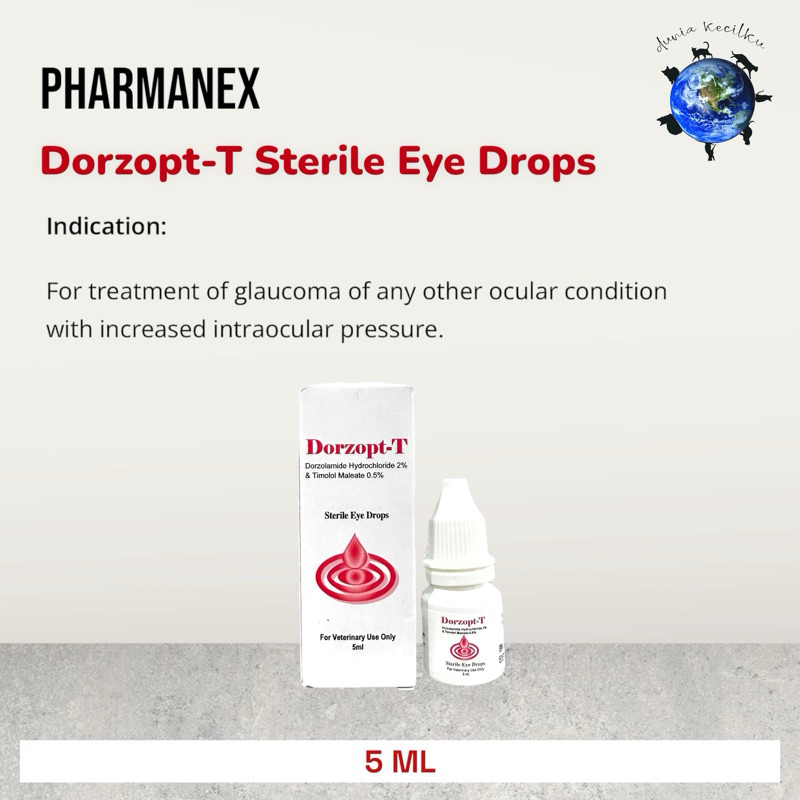 Jual Dorzopt-T Sterile Eye Drops For Cat Dog Treatment Glaukoma ...