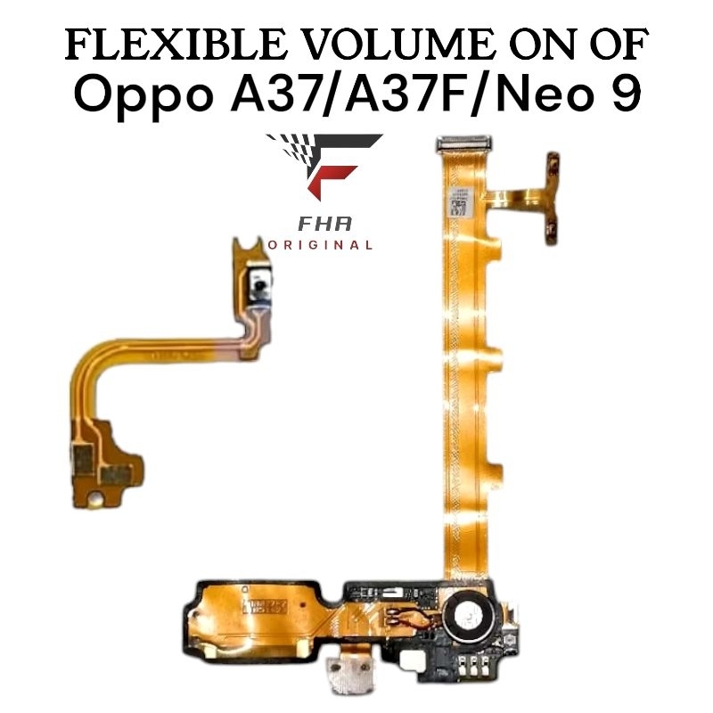 Jual FLEXIBLE OPPO A37 / A37F / NEO 9 CONNECTOR CHARGER + MIC + VOLUME + POWER ON OF SATU SET ...
