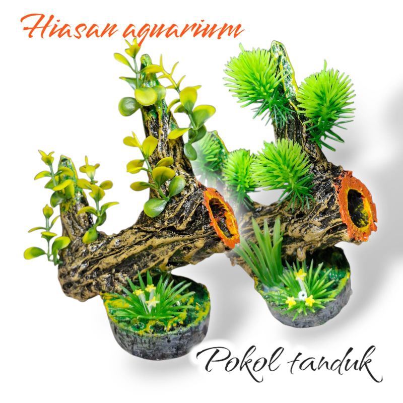 Jual Hiasan Ornamen Dekorasi Aquarium Aquascape Aquascape kayu sintetis ...