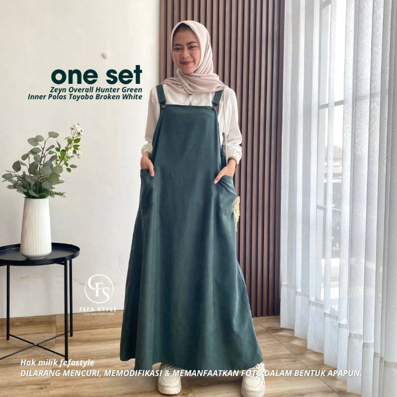 Jual FEFA STYLE - ONE SET POLOS - ZEYN OVERALL MIX INNER TOYOBO ...