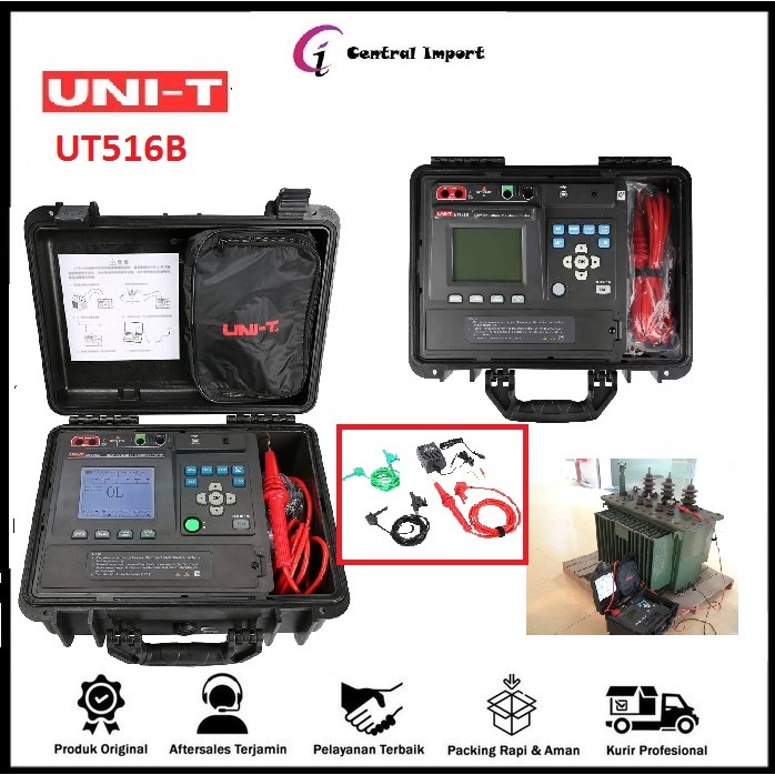Jual UNI-T UT516B Penguji Resistansi Isolasi Tegangan Tinggi Digital ...