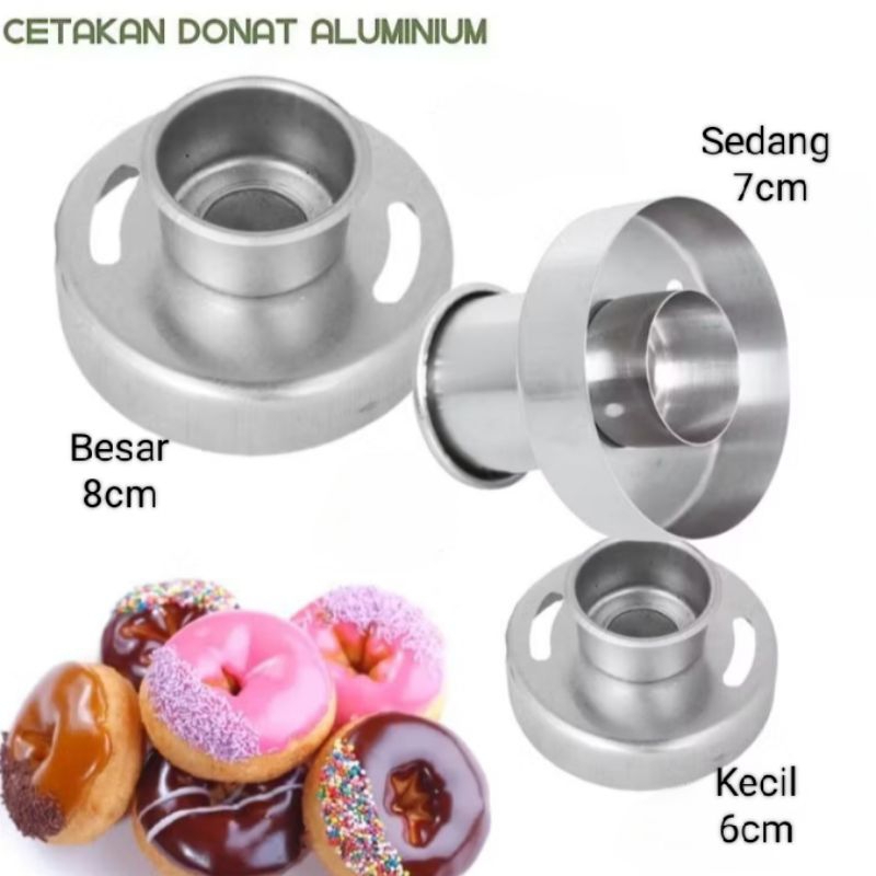 Jual Cetakan Donat Bulat Alumunium Tebal Anti Karat Food Grade/ Loyang ...