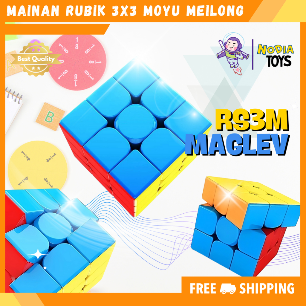 Jual Nodia Toys Mainan Magic Cube 3x3 Moyu Meilong Stickerless MFJS ...