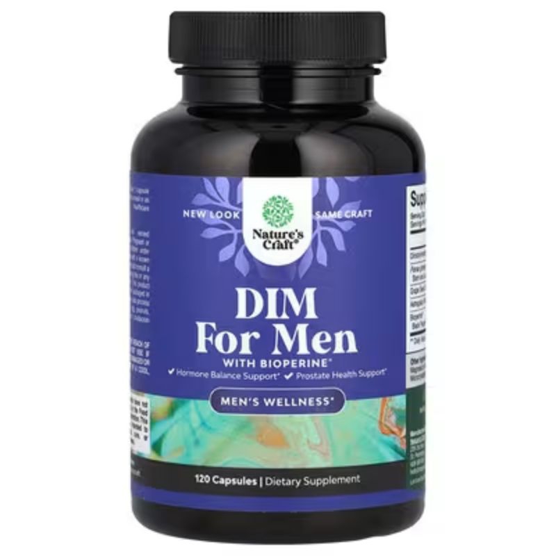 Jual Nature's Craft, DIM For Men With BioPerine, 120 Capsules | Shopee ...