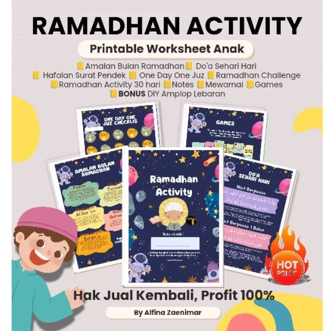 Jual WORKSHEET JURNAL RAMADAN ANAK / RAMADHAN ACTIVITY ANAK - PRINTABLE ...