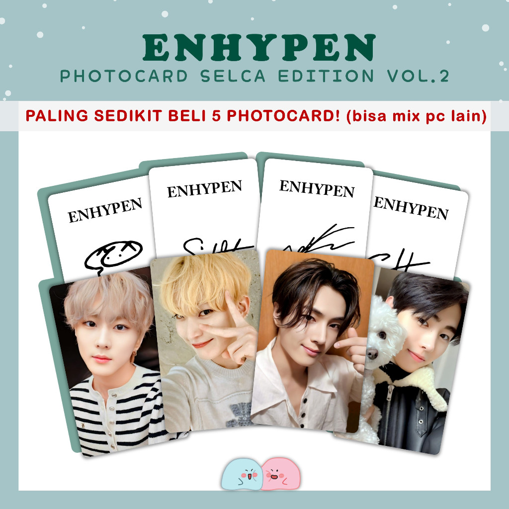 Jual (MINIMAL BELI 5!) PHOTOCARD ENHA SELCA EDITION VOL. 2 (UNOFF) | Shopee Indonesia