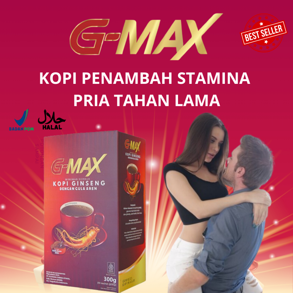 Jual MINUMAN KOPI GMAX KOPI GINGSENG GULA AREN PENAMBAH STAMINA TAHAN LAMA BPOM | Shopee Indonesia