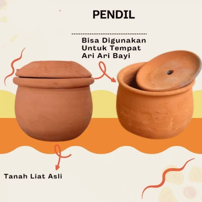 Jual Pendil Ari Ari Bayi Pendil Tanah Liat Tempat Ari Ari Bayi Tempat ...