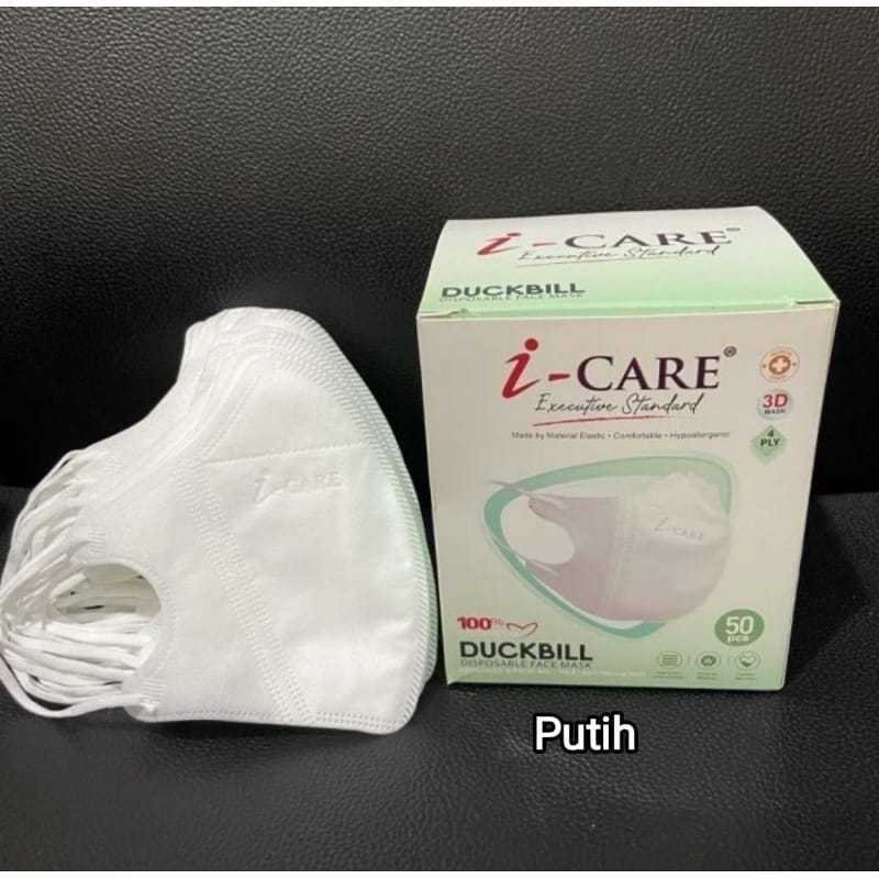 Jual Masker Duckbill I CARE 4ply Isi 50 Pcs Per Box | Shopee Indonesia