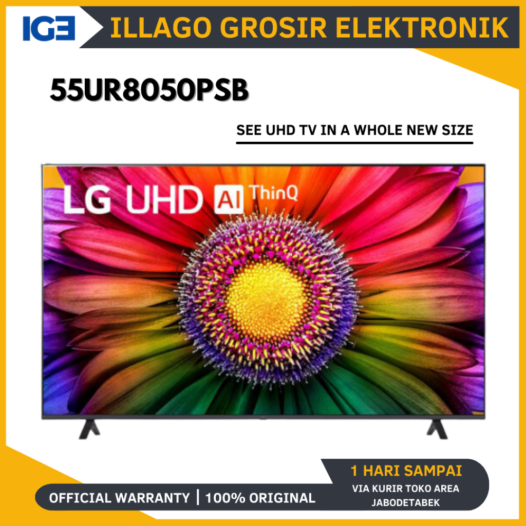 Jual LG 55UR8050 4K LG SMART TV UHD TV AI ThinQ® TV 55 Inch 55UR8050PSB ...