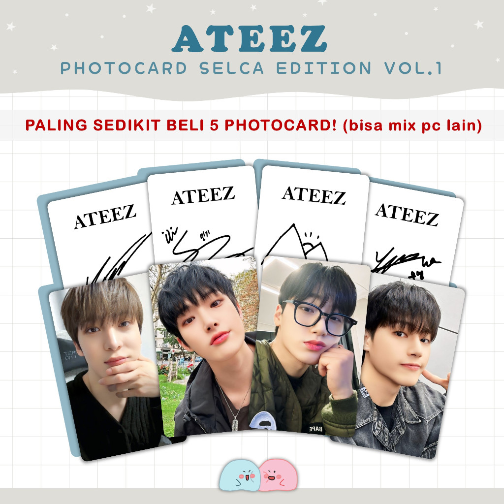 Jual (MINIMAL BELI 5!) PHOTOCARD ATEEZ SELCA EDITION VOL.1 (UNOFF ...