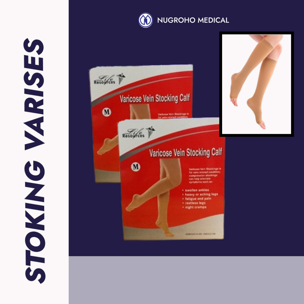 Jual Stocking varises stoking varices selutut medical compression thigh ...