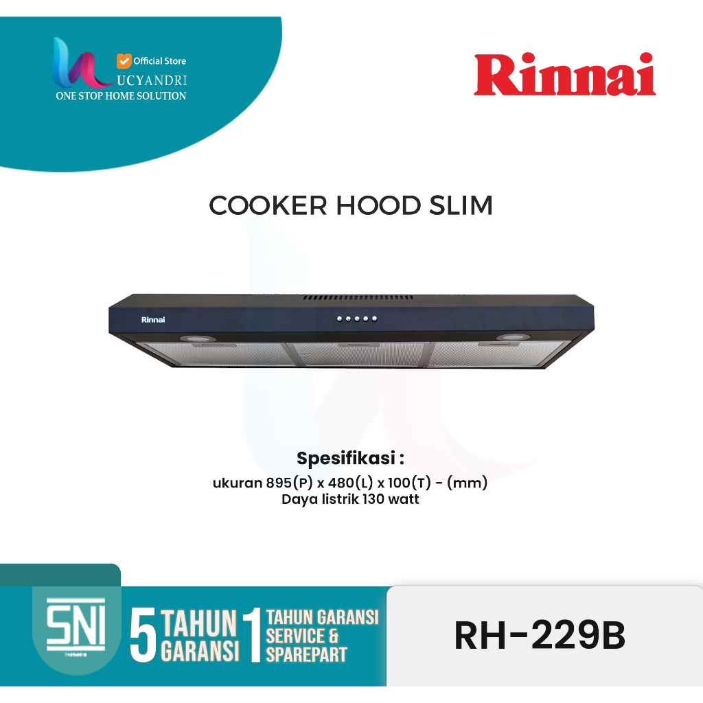 Jual Cooker Hood Rinnai RH-229B Slim Hood | Shopee Indonesia