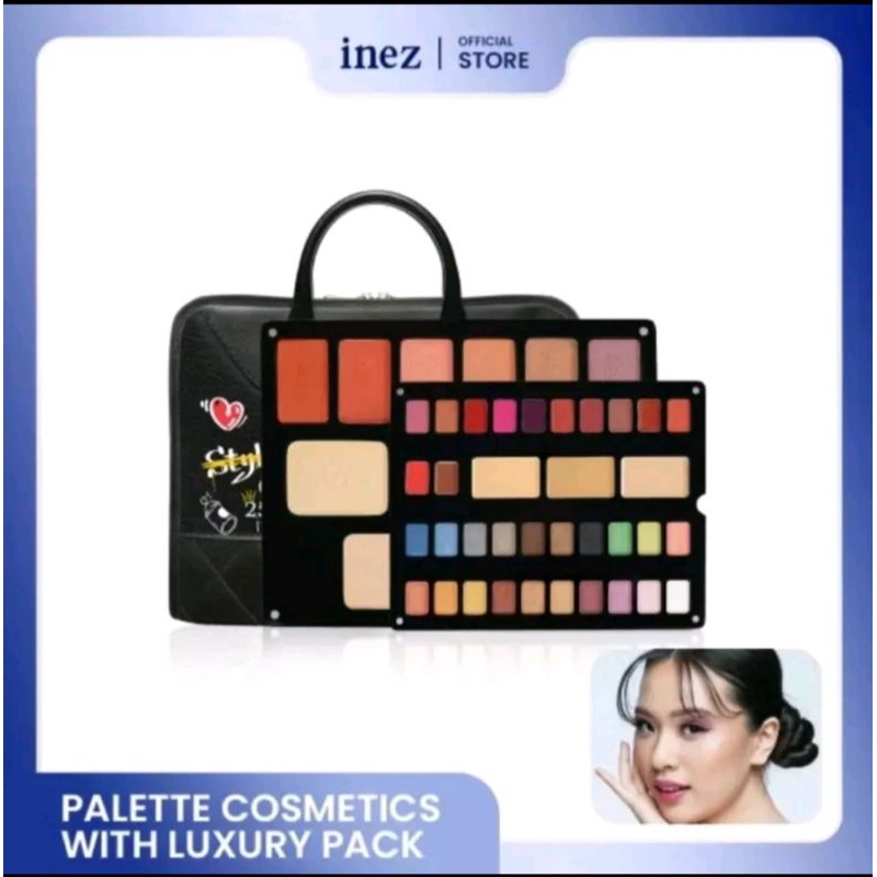 Jual INEZ Palette Cosmetic With Luxury Pack / palette Cosmetics ...