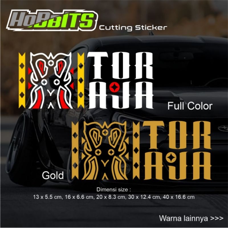 Jual Stiker Cutting Tulisan Kata Kata Budaya Etnic Toraja Bahan Sticker ...