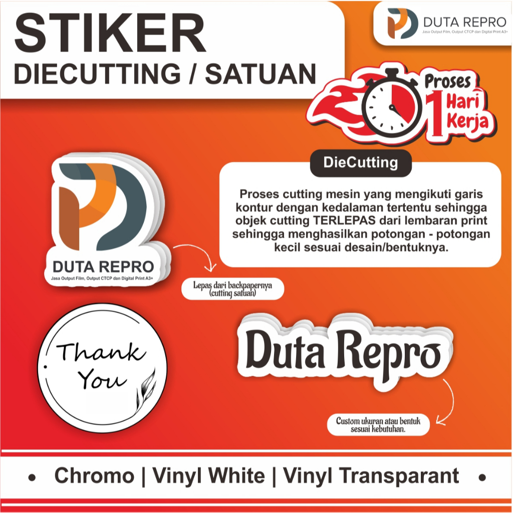 Jual STICKER CUTTING PUTUS/ DIE CUT | Shopee Indonesia