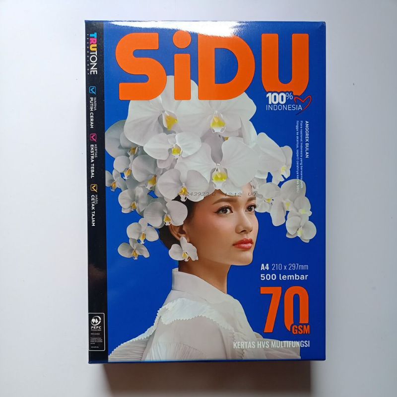 Jual Kertas HVS A4 Sidu 1 Rim (500 lbr) 70 GSM | Shopee Indonesia