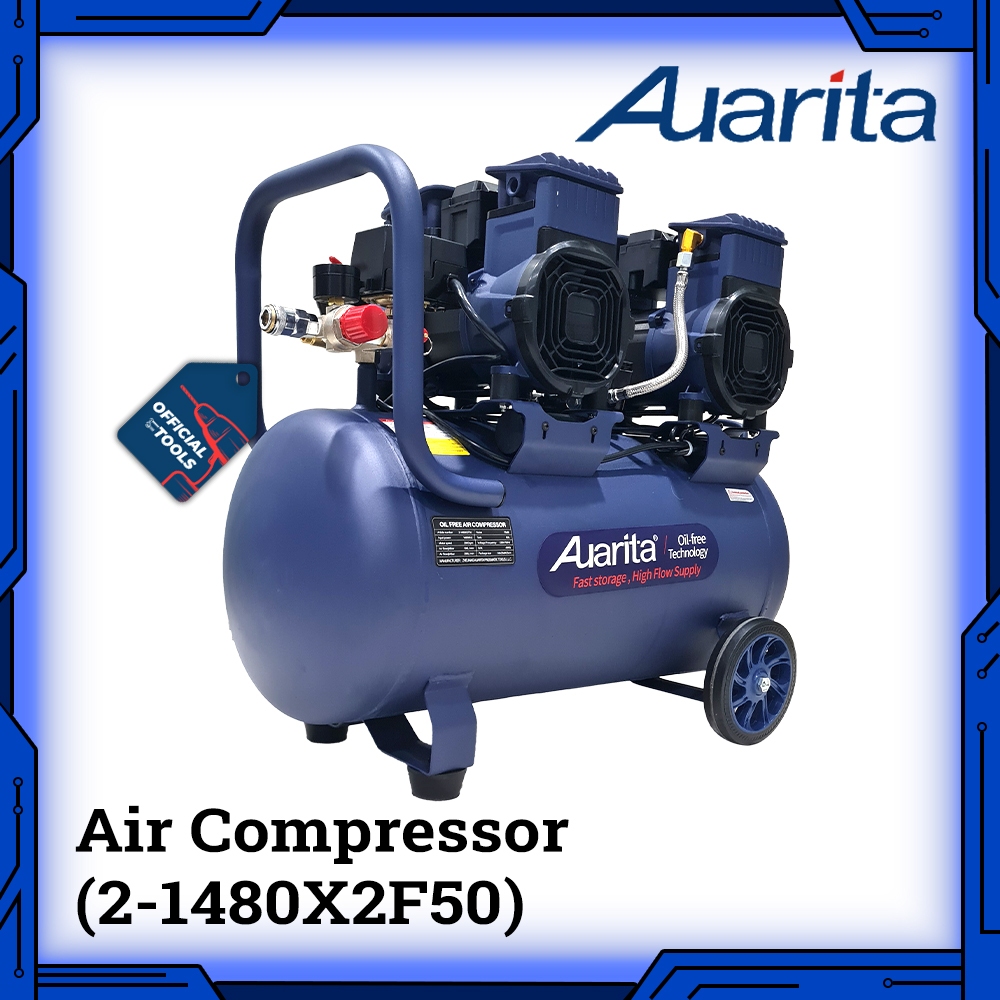 Jual Kompressor Angin Blue Auarita Listrik Silent High Speed Oilless ...