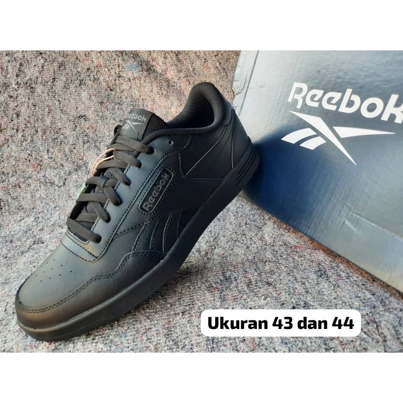 Jual sepatu kerja sekolah reebok original full black hitam polos reebok ...