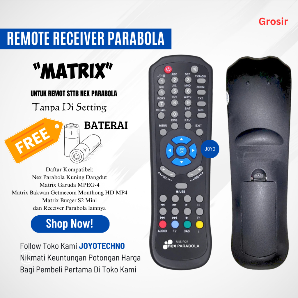 Jual Remote Receiver Parabola Matrix Garuda Burger S2 Next Parabola ...