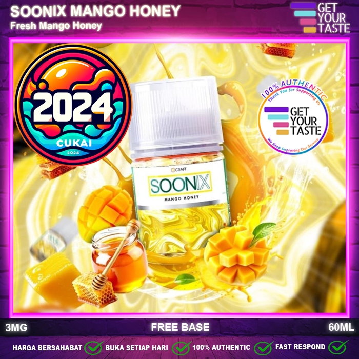 Jual Liquid SOONIX Mango Honey 60ML Freebase by Rcraft x SuperSonix ...