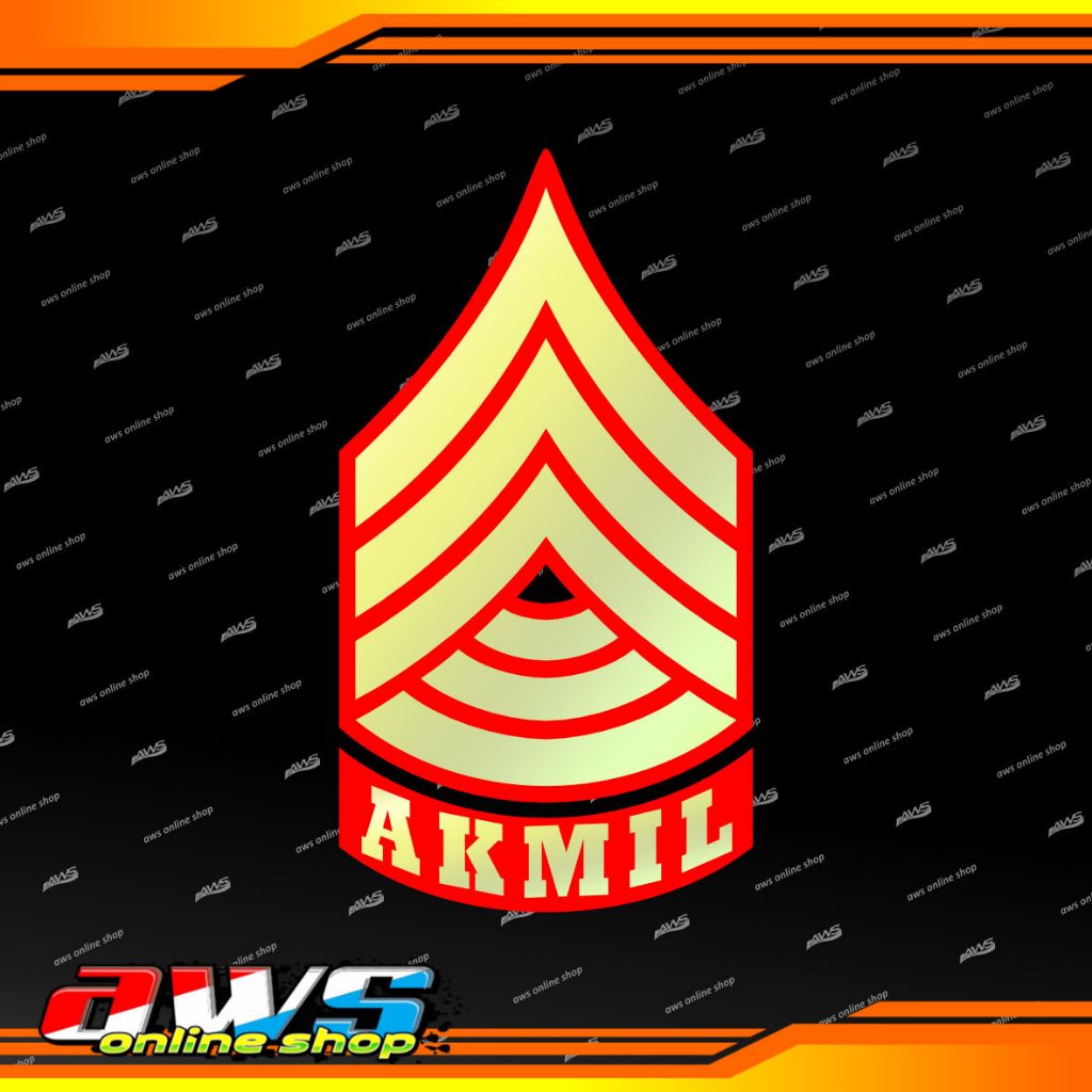 Jual Sticker Sevron Pangkat AKMIL Emblem Timbul Resin | Shopee Indonesia