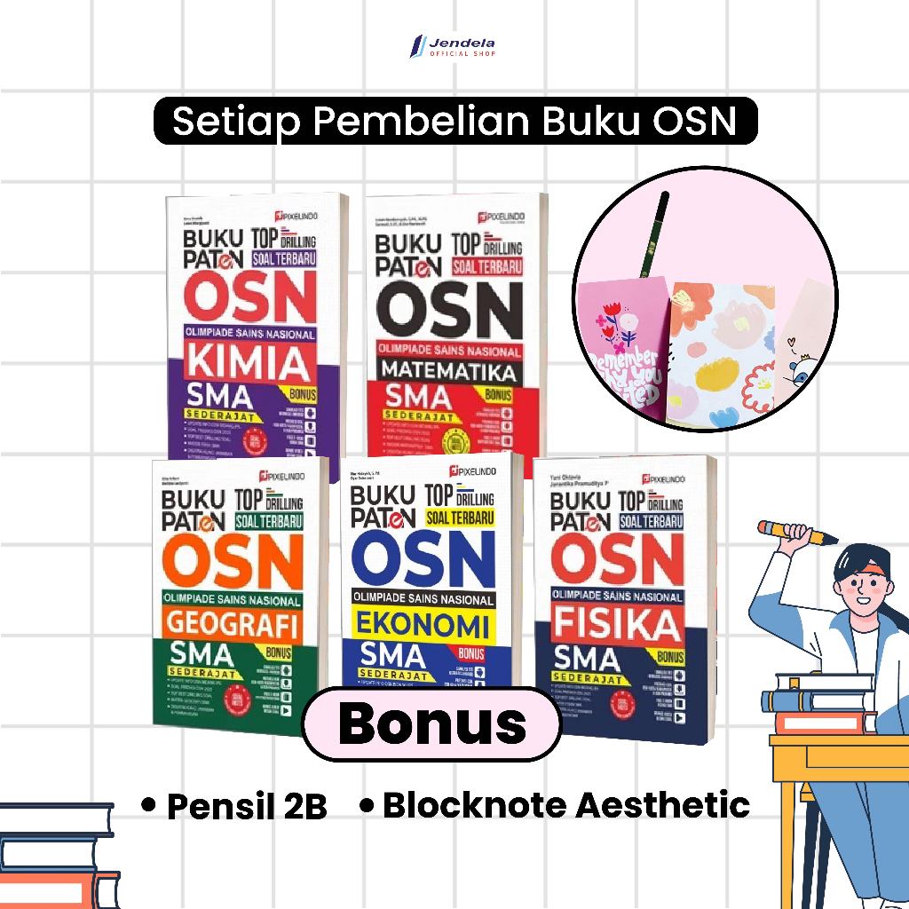 Jual Buku Paten OSN SMA/MA Prediksi Soal OSN 2025 Olimpiade Sains Nasional Matematika Geografi ...